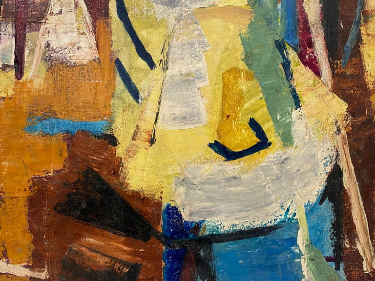 Erle Loran - Vintage Abstract Oil Painting by Erle Loran c.1950s at 1stDibs