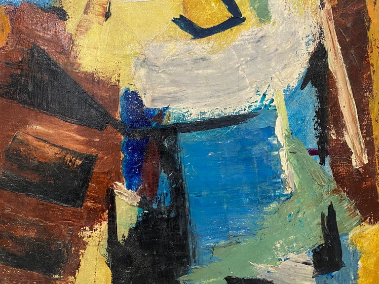 Erle Loran - Vintage Abstract Oil Painting by Erle Loran c.1950s at 1stDibs