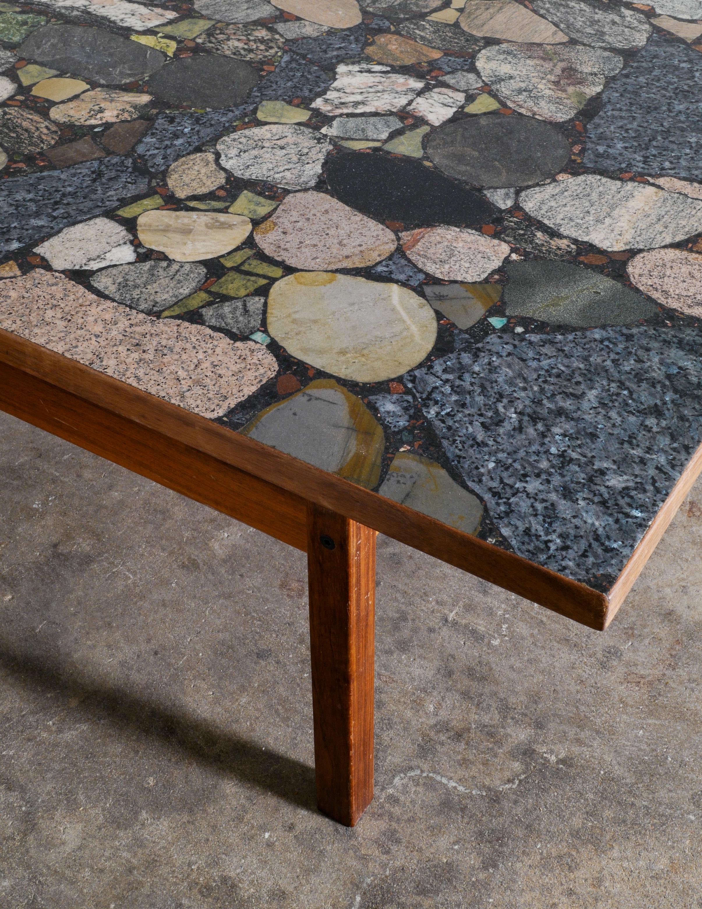Erling Viksjø "Terazzo Conglo" Table Produced in Norway, 1960s For Sale ...