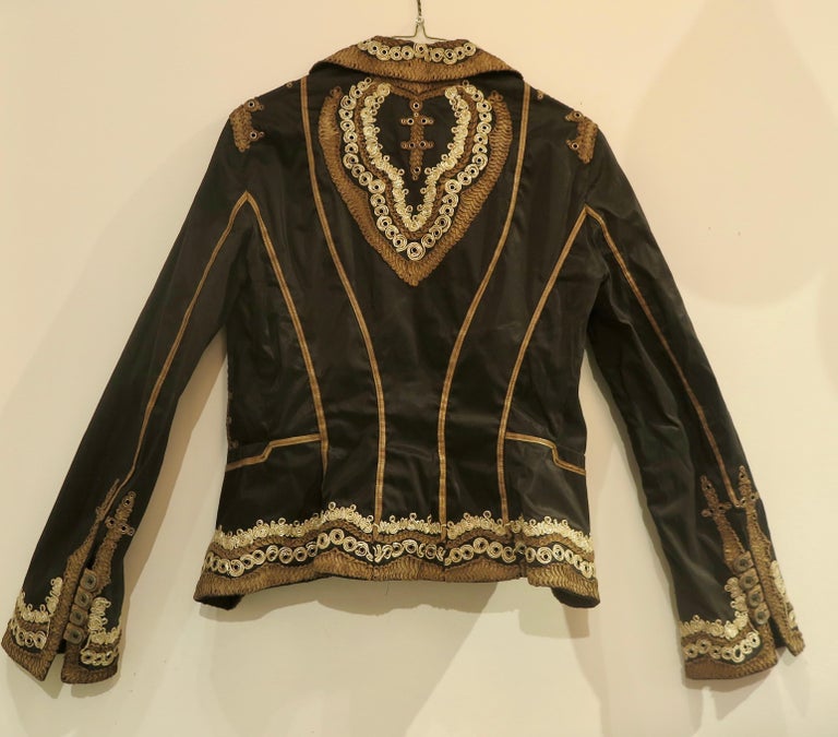 Ermanno Scervino luxurious vintage embroidered short jacket For Sale at ...