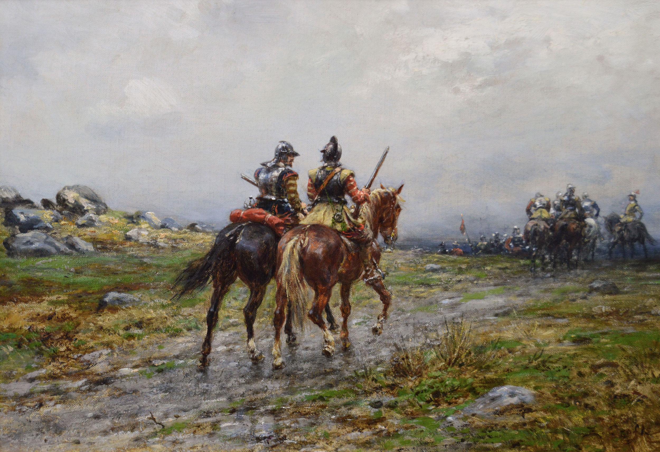 Ernest Crofts - 19th Century historical genre oil painting of English ...