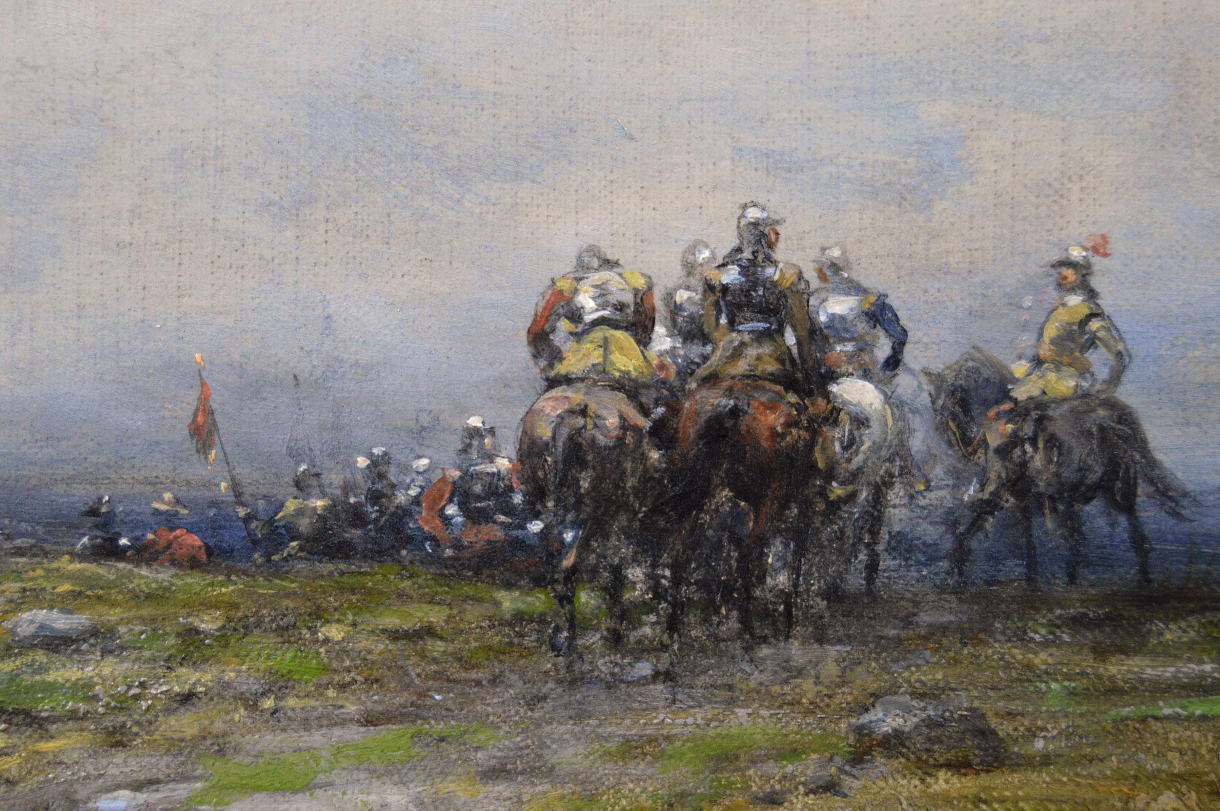 Ernest Crofts - 19th Century historical genre oil painting of English ...