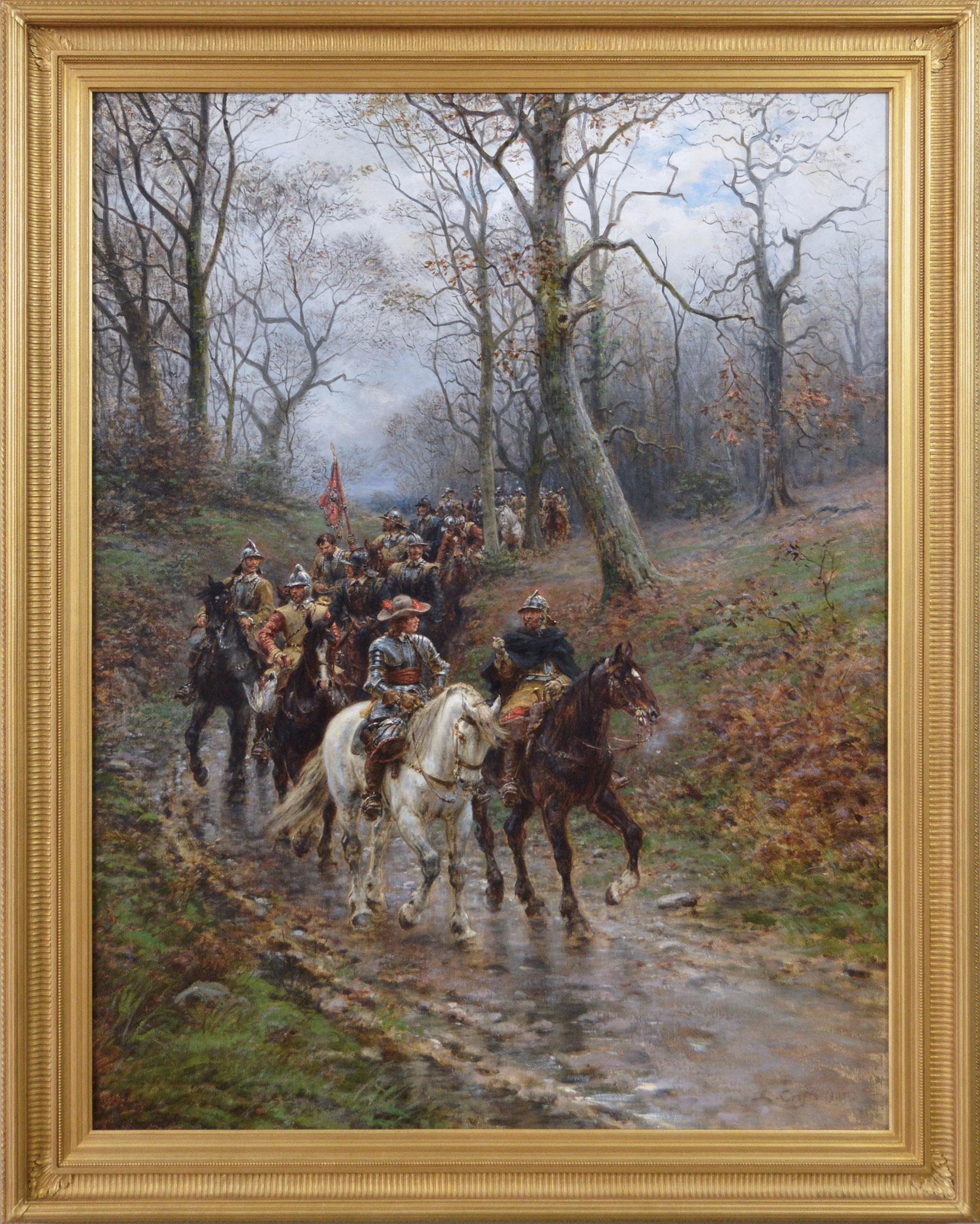 Reuben Hunt - Peinture à l'huile de genre du XIXe siècle représentant ...