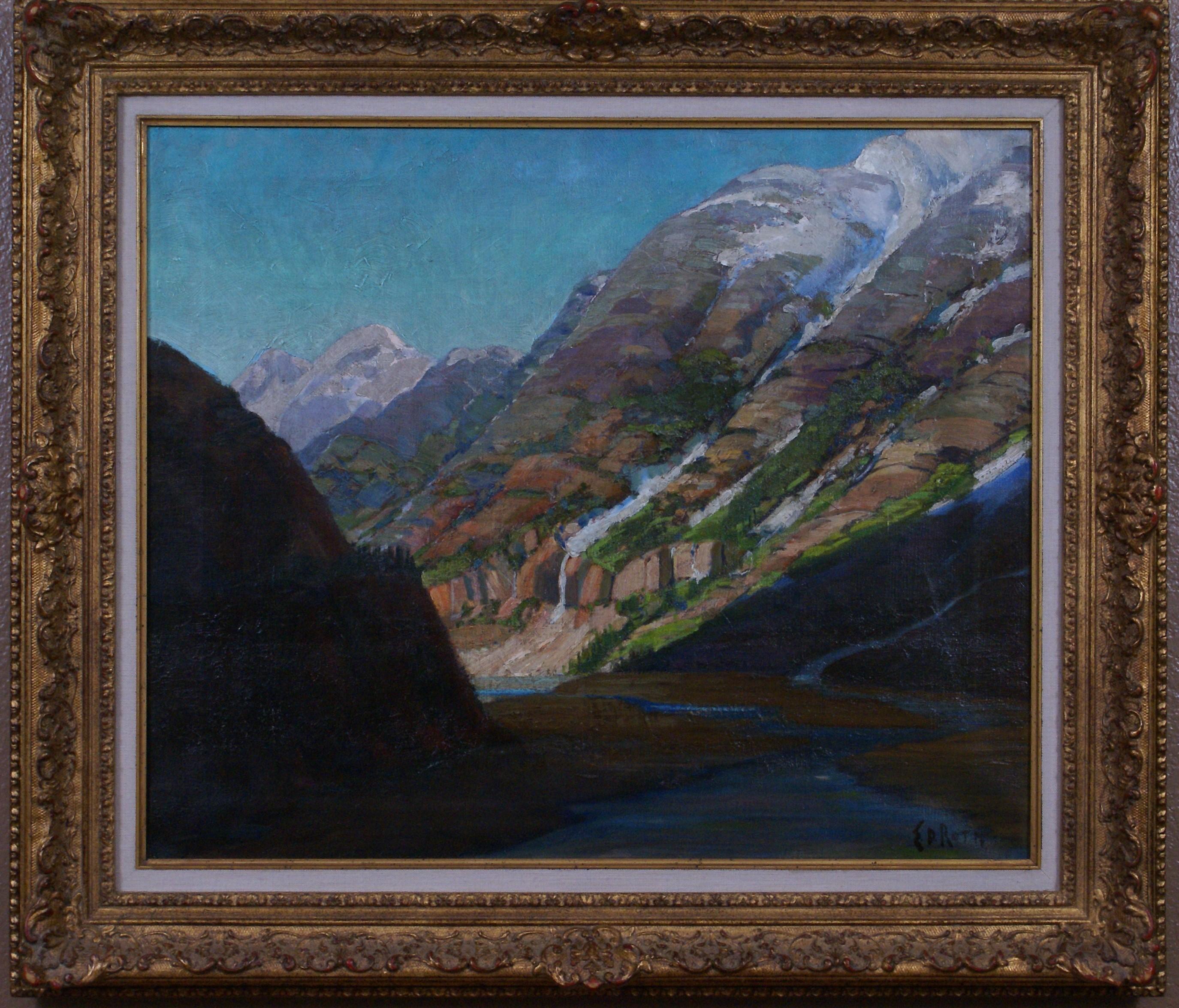 Herbert Kornfeld - Oil Painting - California farm landscape (modern art ...