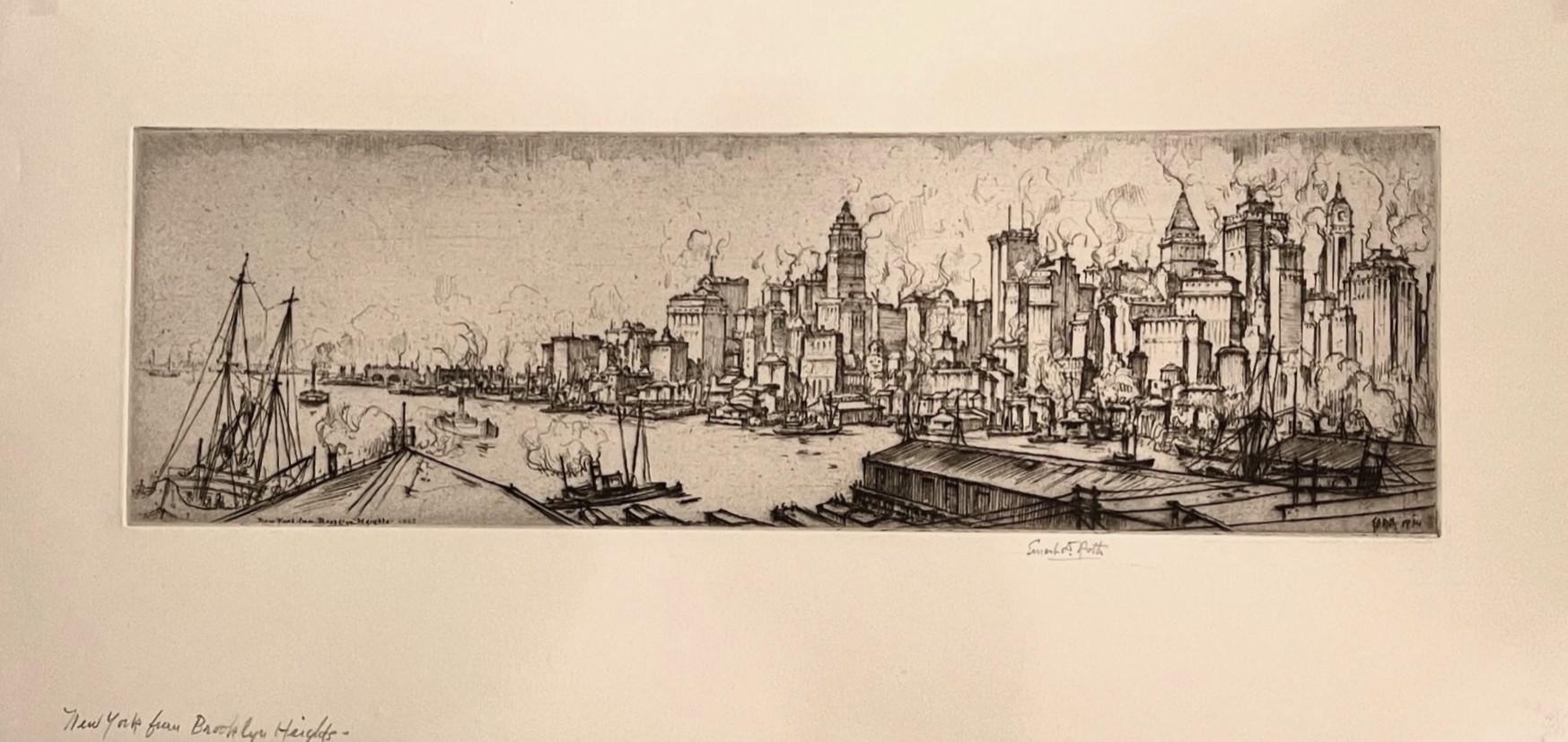 Ernest David Roth - NEW YORK FROM BROOKLYN HEIGHTS 1925. For Sale at ...