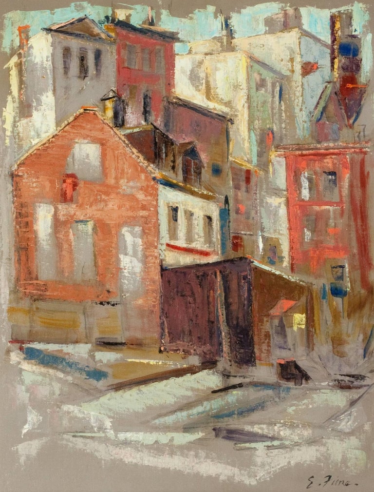 Ernest Fiene - New York City Scene, Painting For Sale at 1stdibs