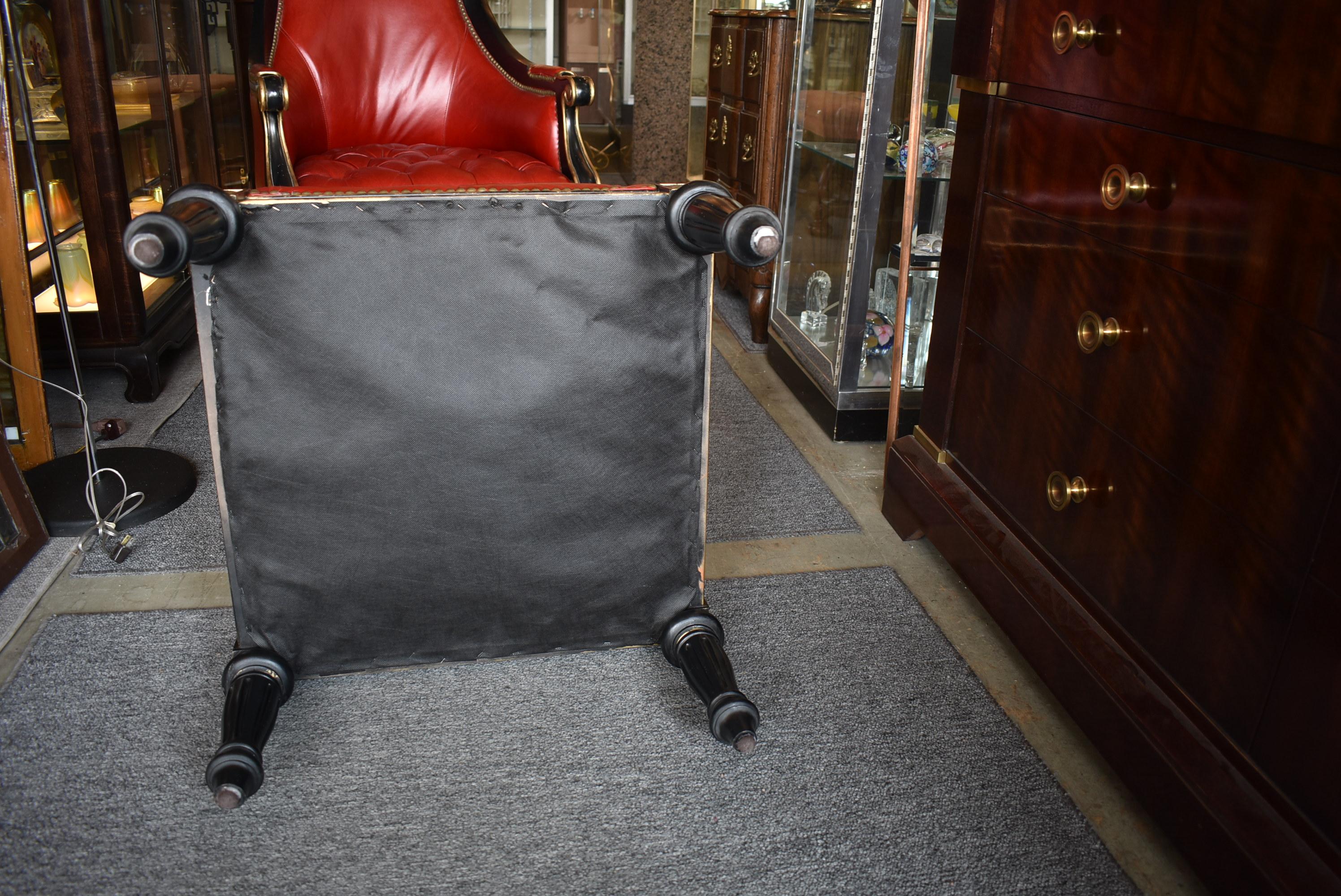 Ernest Hemingway Anson Leather Chair by Thomasville Furniture For Sale ...