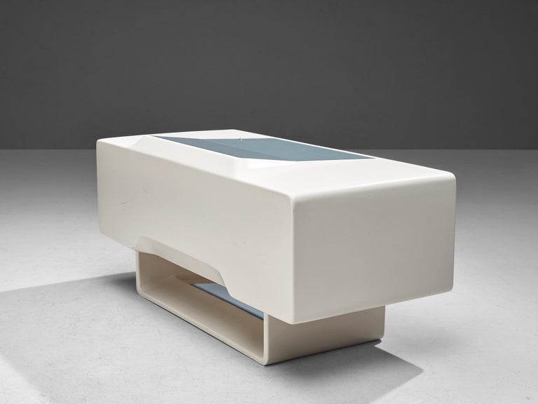 Ernest Igl for Wilhelm Werndl Directors Writing Desk in Fiberglass at ...