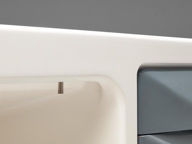 Ernest Igl for Wilhelm Werndl Directors Writing Desk in Fiberglass at ...