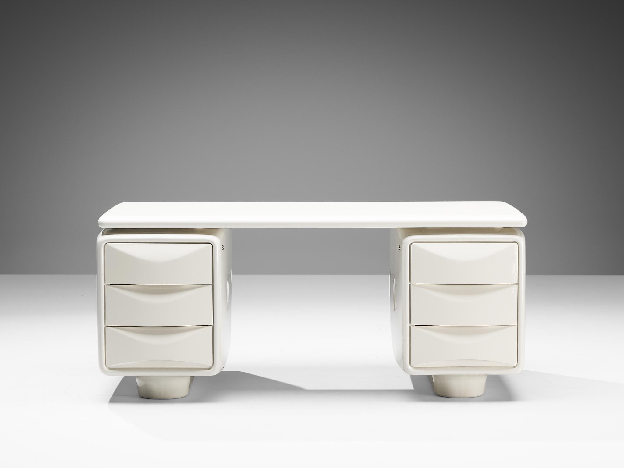 Ernest Igl for Wilhelm Werndl 'Igl-Jet' Writing Desk in Fiberglass For ...
