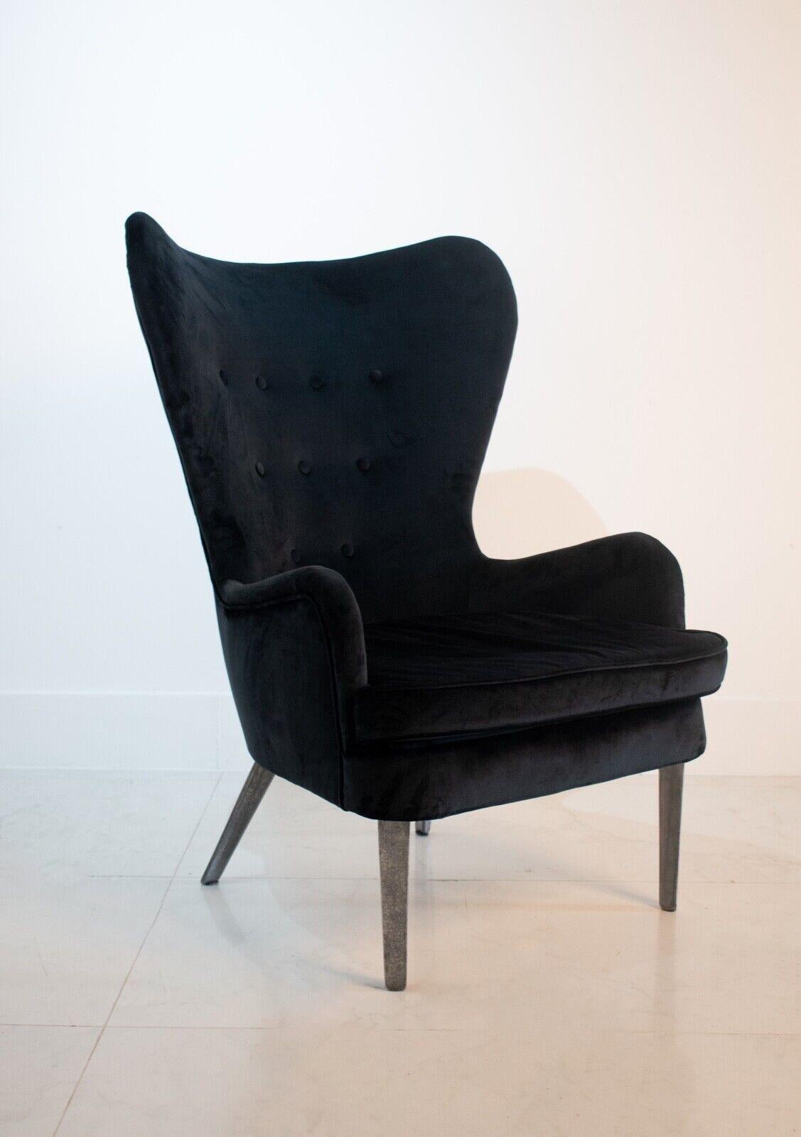 Ernest Race, Vintage DA Armchair, 1940's, in Black Velvet For Sale at ...