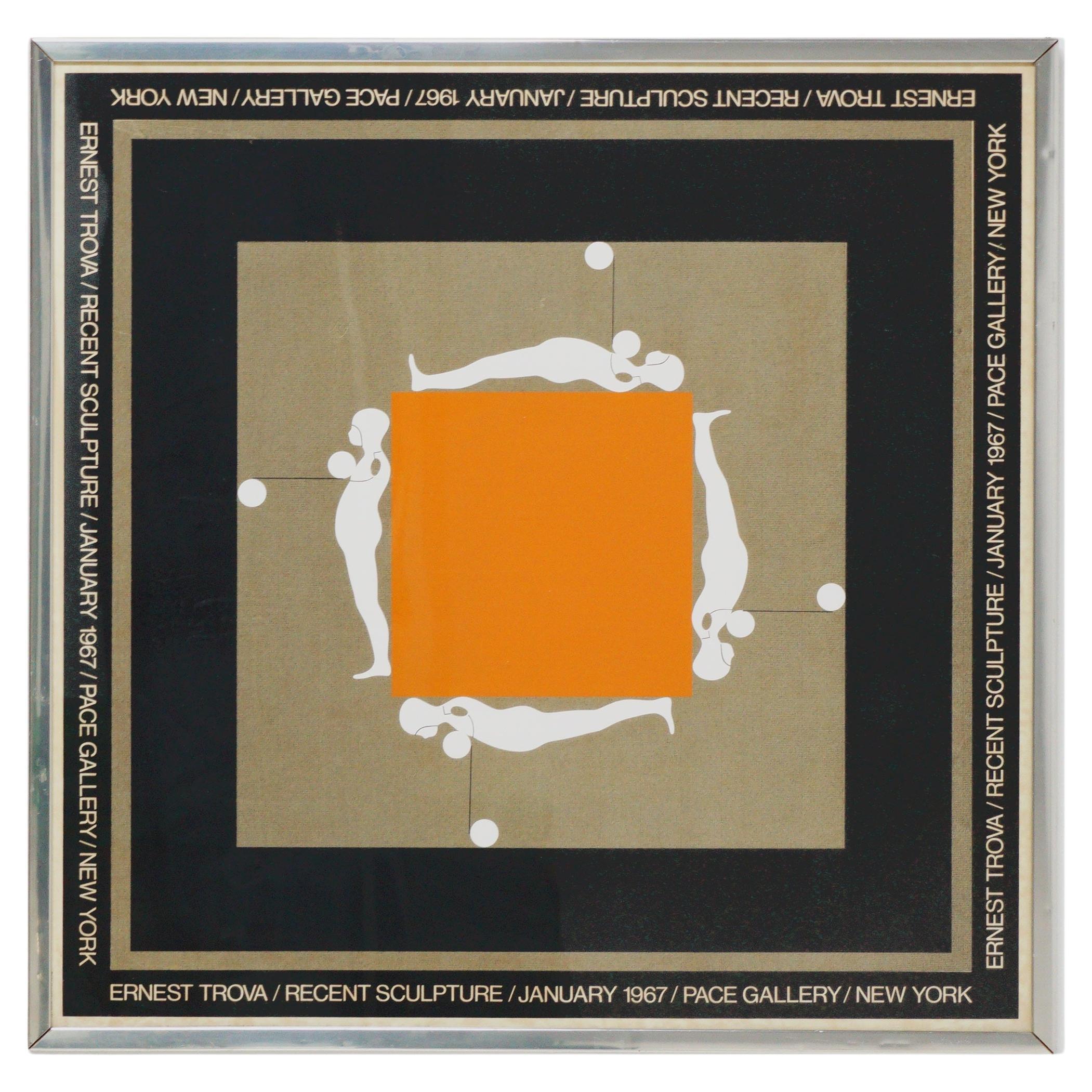 Ernest Trova Exhibition Poster, 1967 For Sale at 1stDibs