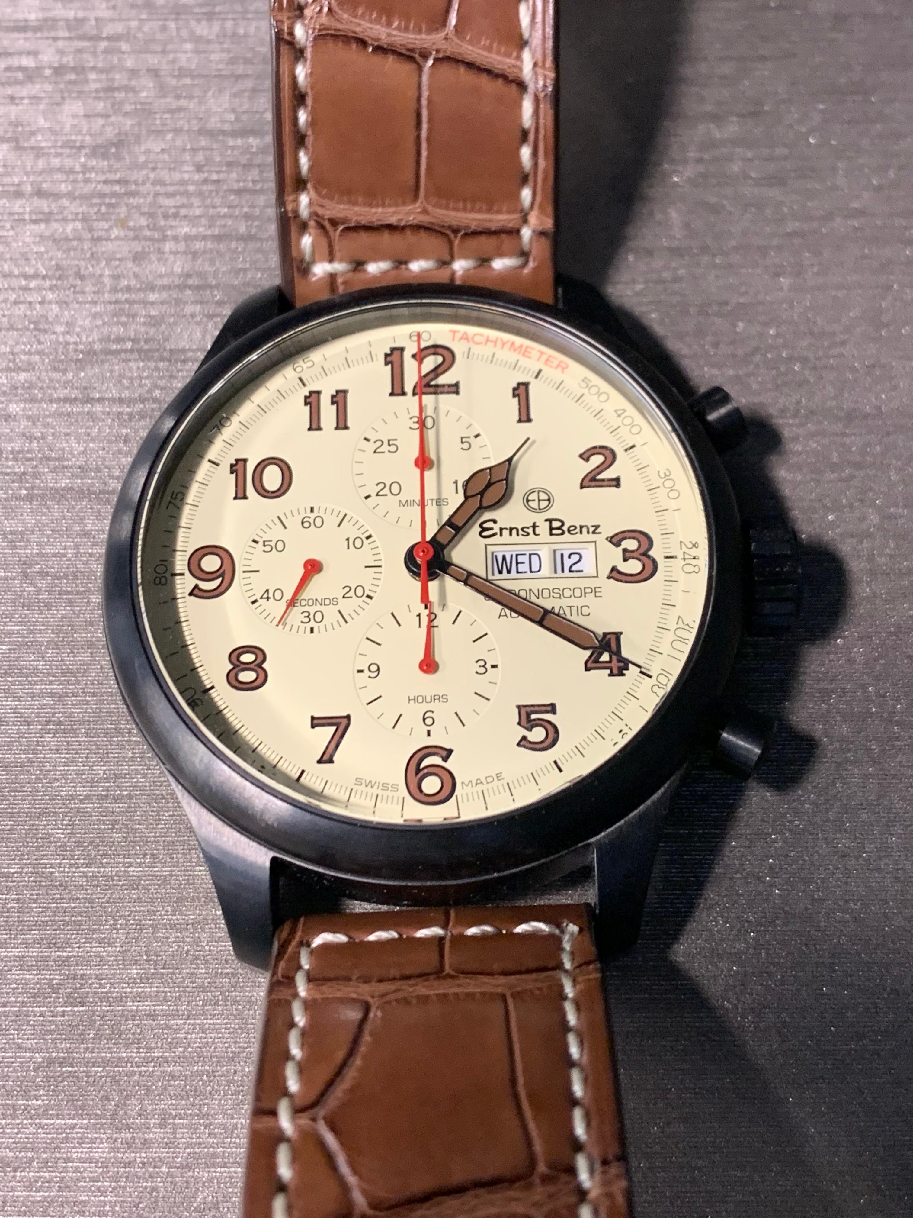 Ernst Benz, ChronoScope 47mm, Automatic Watch For Sale at 1stDibs ...