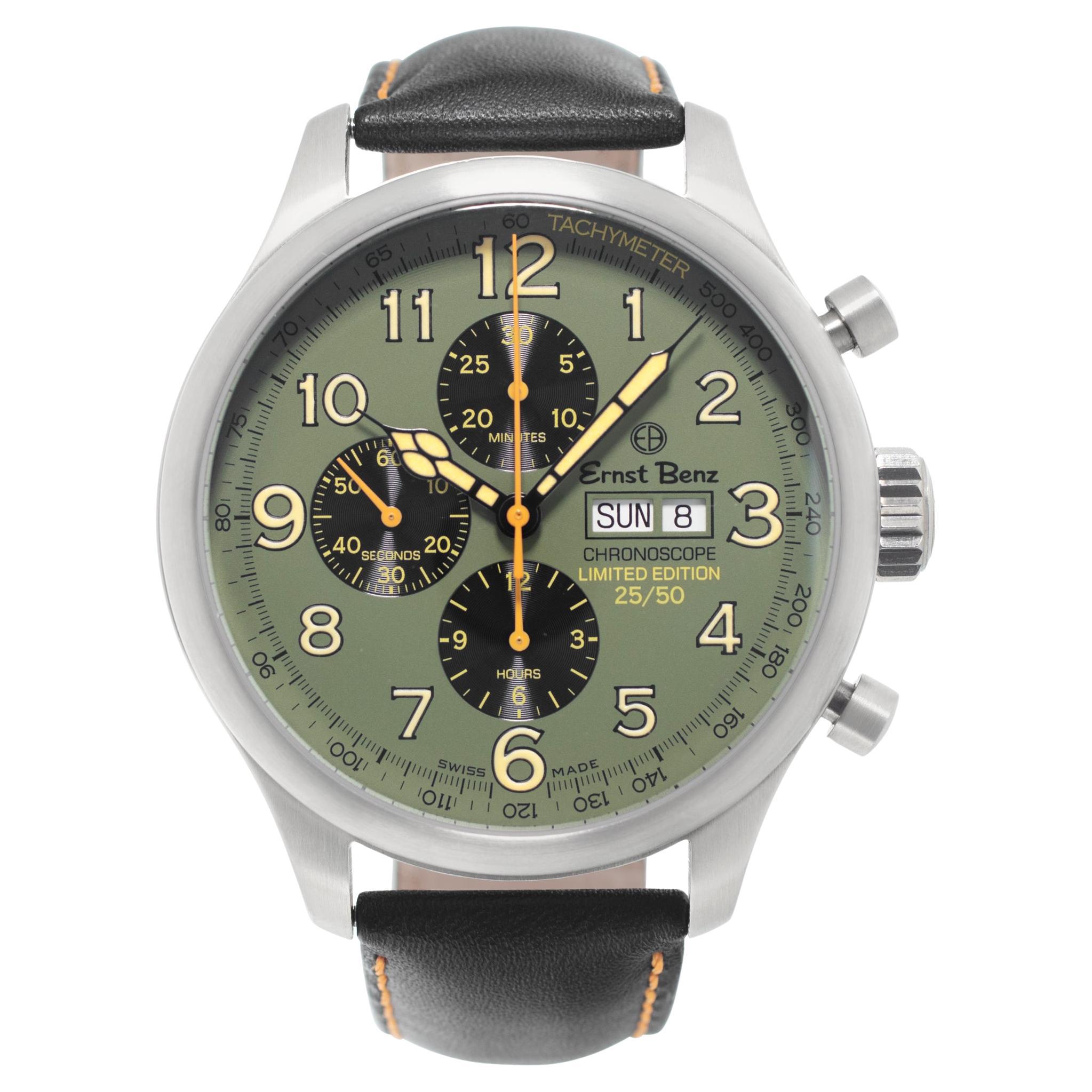 Ernst Benz Chronoscope GC10100-CC1 Stainless Steel dial 47mm Automatic ...