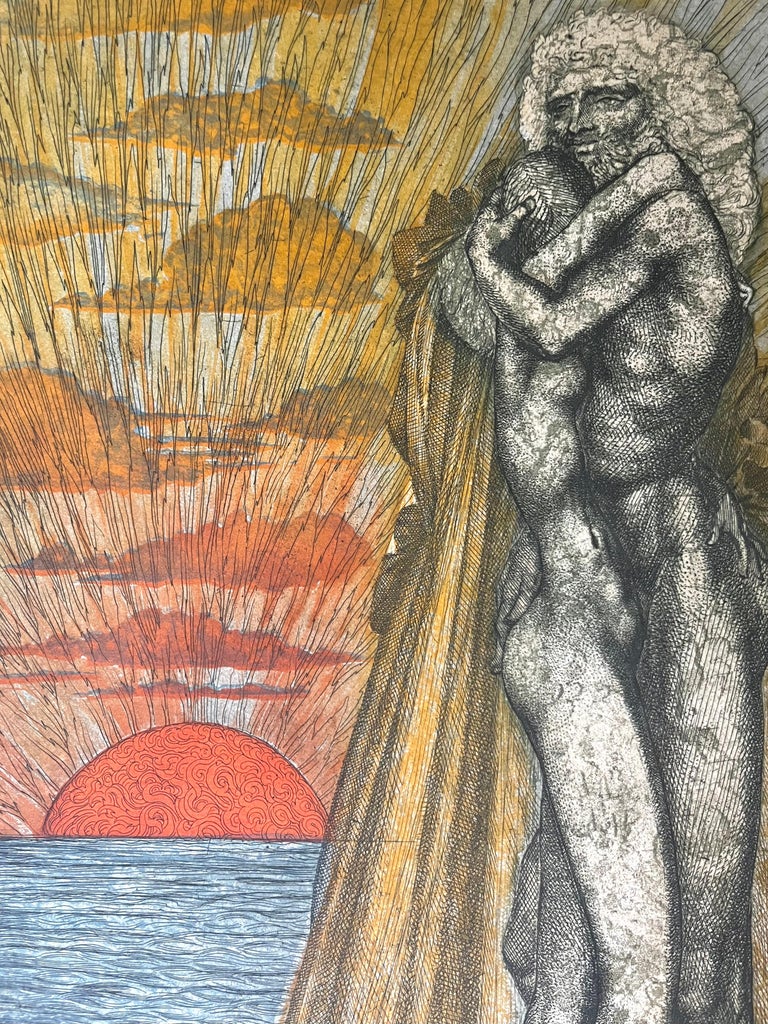 Ernst Fuchs - Engraving #10 by Ernst Fuchs: KABBALAH (SEFER YETSIRA and ...