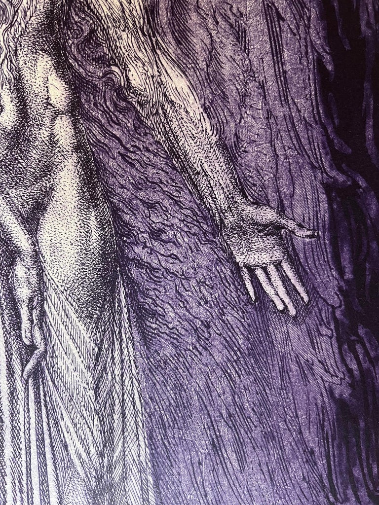 Ernst Fuchs - Engraving #8 by Ernst Fuchs: KABBALAH (SEFER YETSIRA and ...