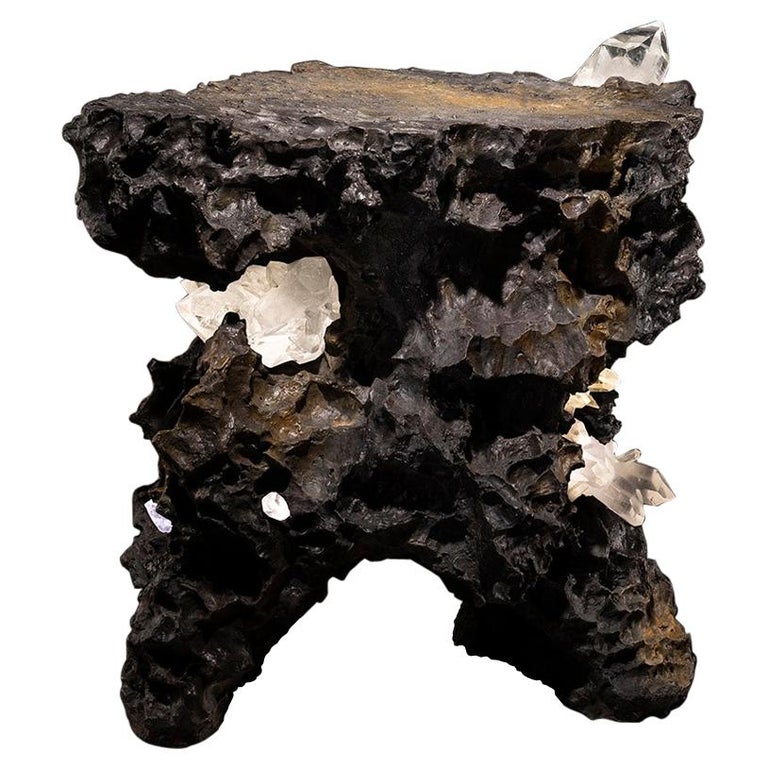 "Erosion" Cast Bronze Side Table For Sale at 1stDibs