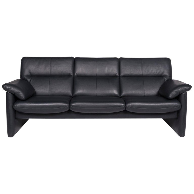 Erpo Leather Sofa Green Dark Green Three-Seat Relax Function Function ...