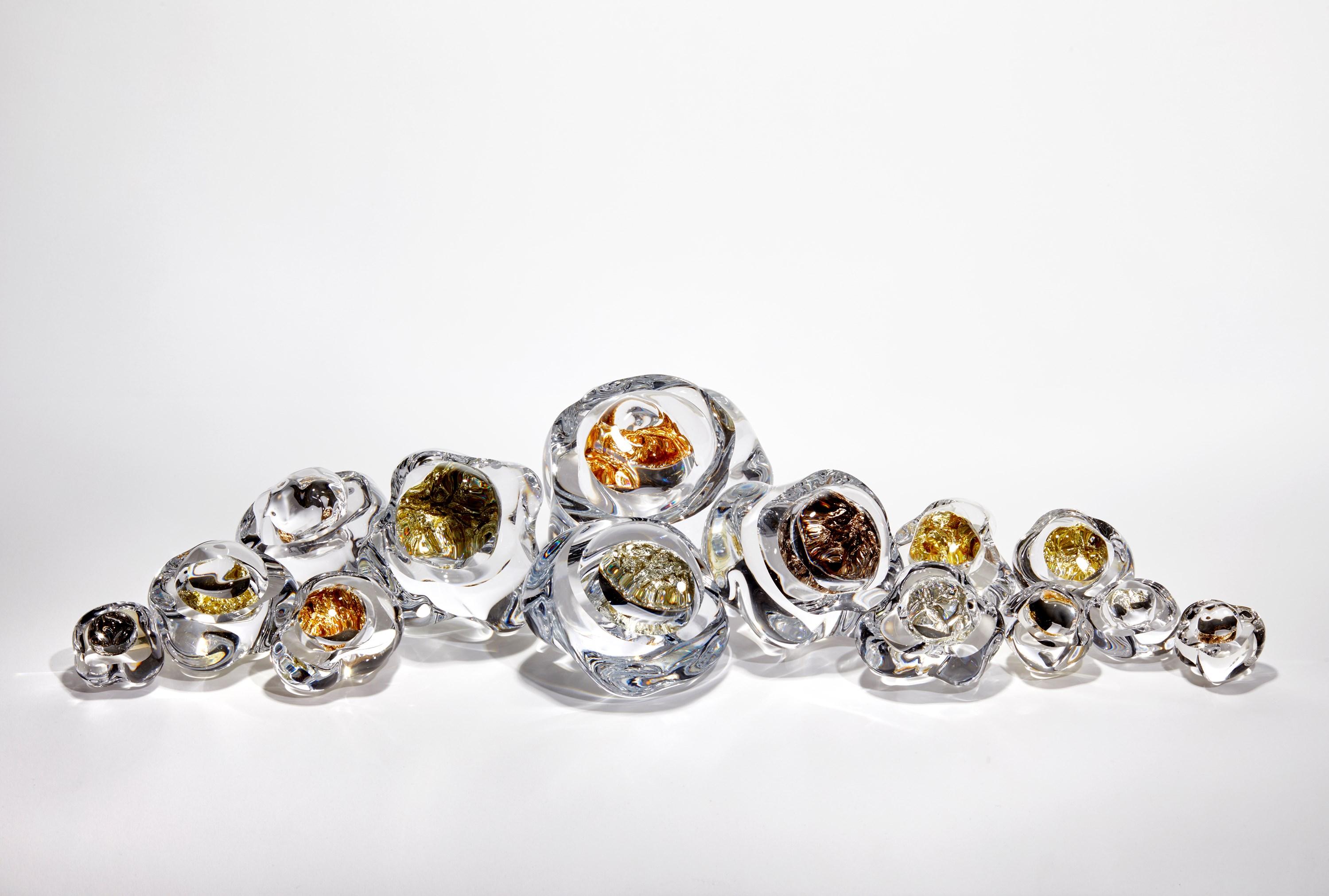 Erratic a with 23ct Red Gold, an Optical Glass Sculpture by Anthony ...