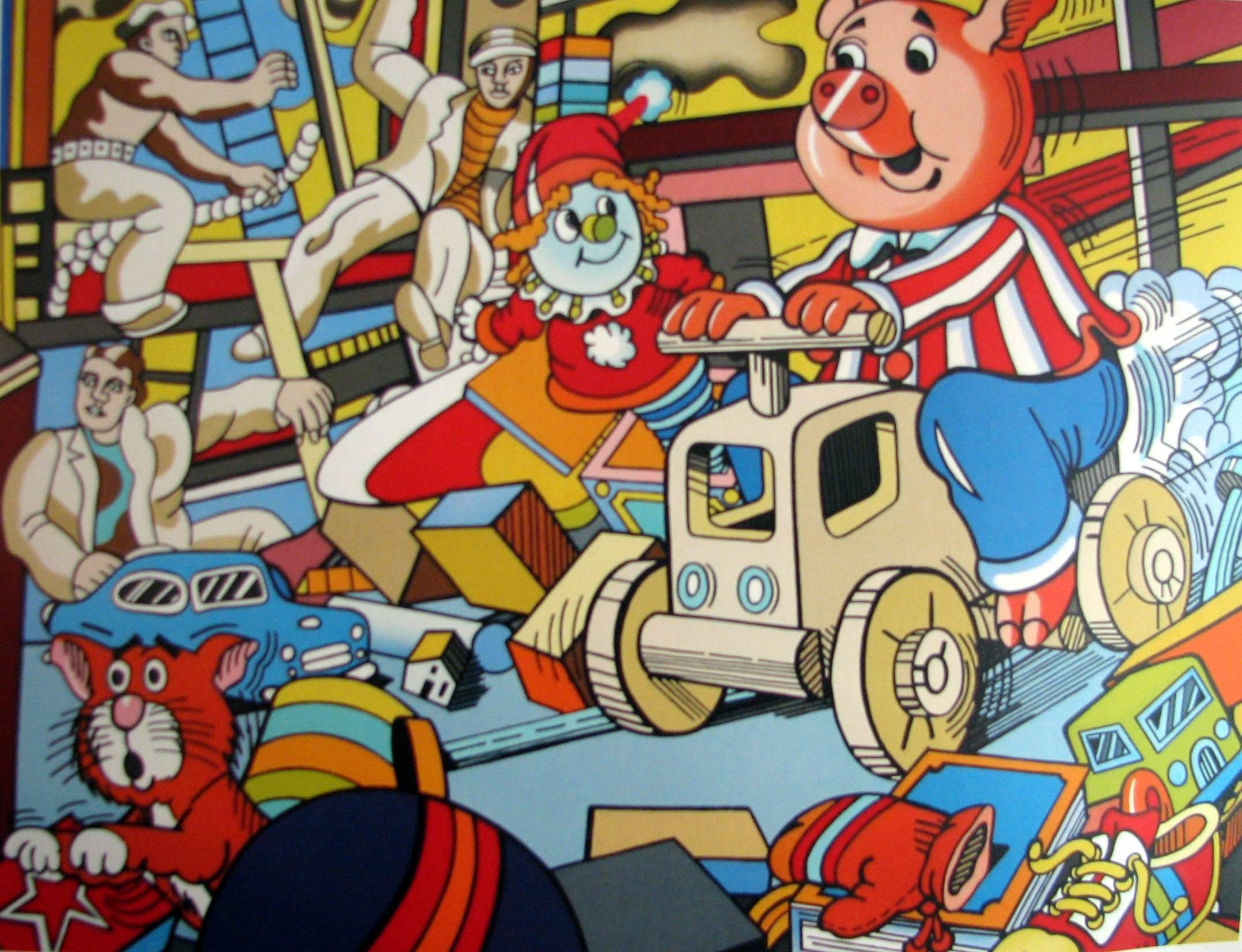 Erró - "Amazon", Pop Art Print by Erró For Sale at 1stDibs