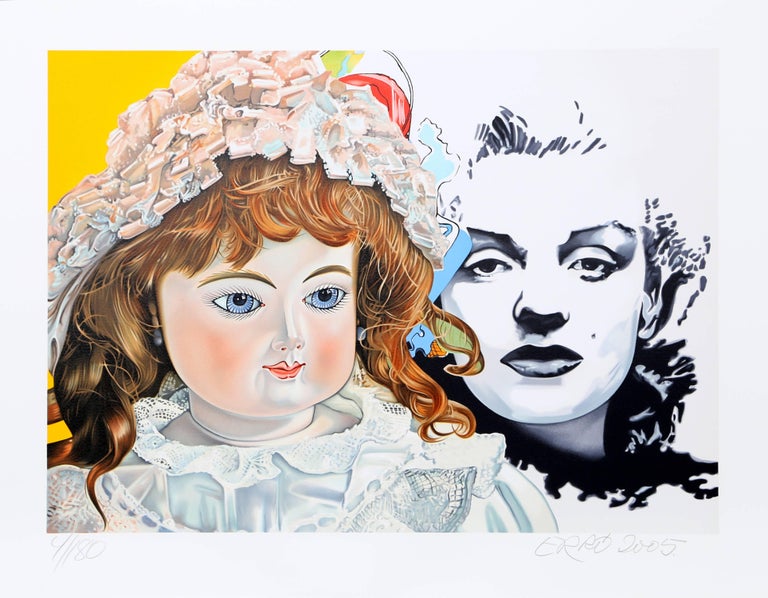 Erró - "Marilyn", Pop Art Print by Erró For Sale at 1stDibs