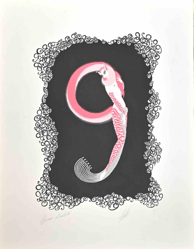 Erté - Le 9 - Lithograph by Erté - 1968 For Sale at 1stDibs