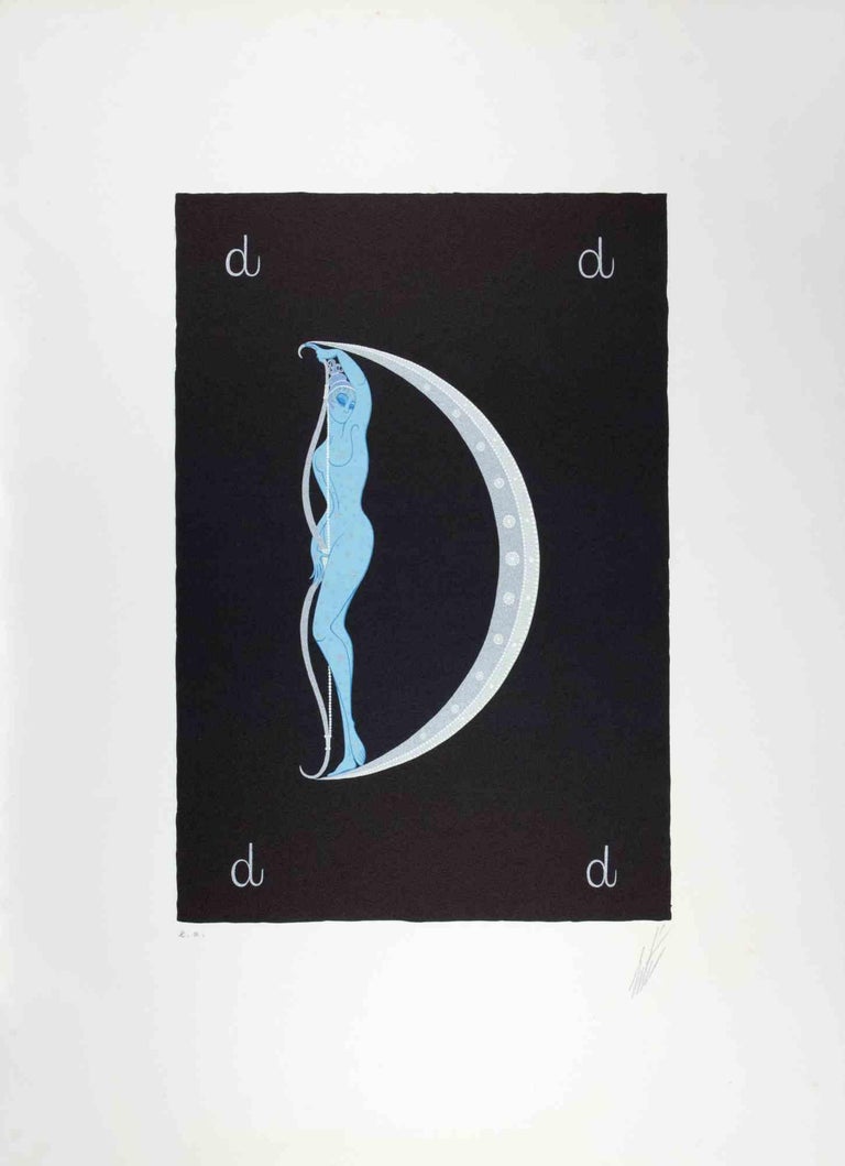 Erté - Letter D - Lithograph by Erté - 1970s For Sale at 1stDibs