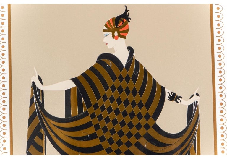 Erté '1892-1990' Limited Edition Color 1989 Serigraph, "The Balcony ...