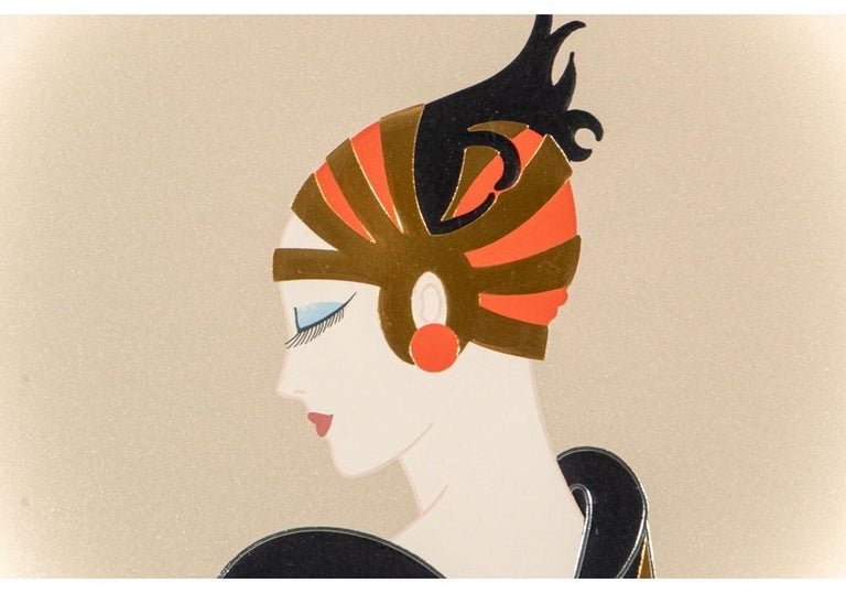 Erté '1892-1990' Limited Edition Color 1989 Serigraph, "The Balcony ...