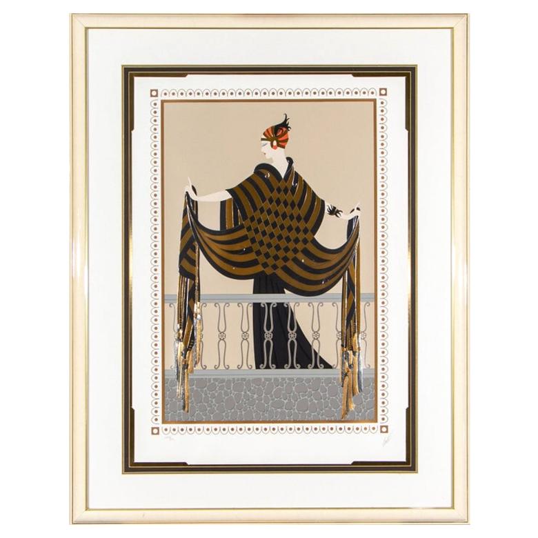 Ultra Chic Limited Edition Erte Serigraph "Y" at 1stDibs