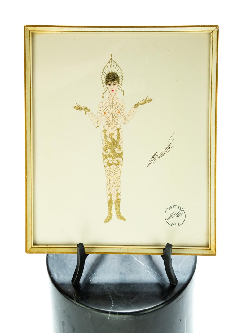 Erté Fashion Gouache Illustration For Sale at 1stDibs | erte fashion ...