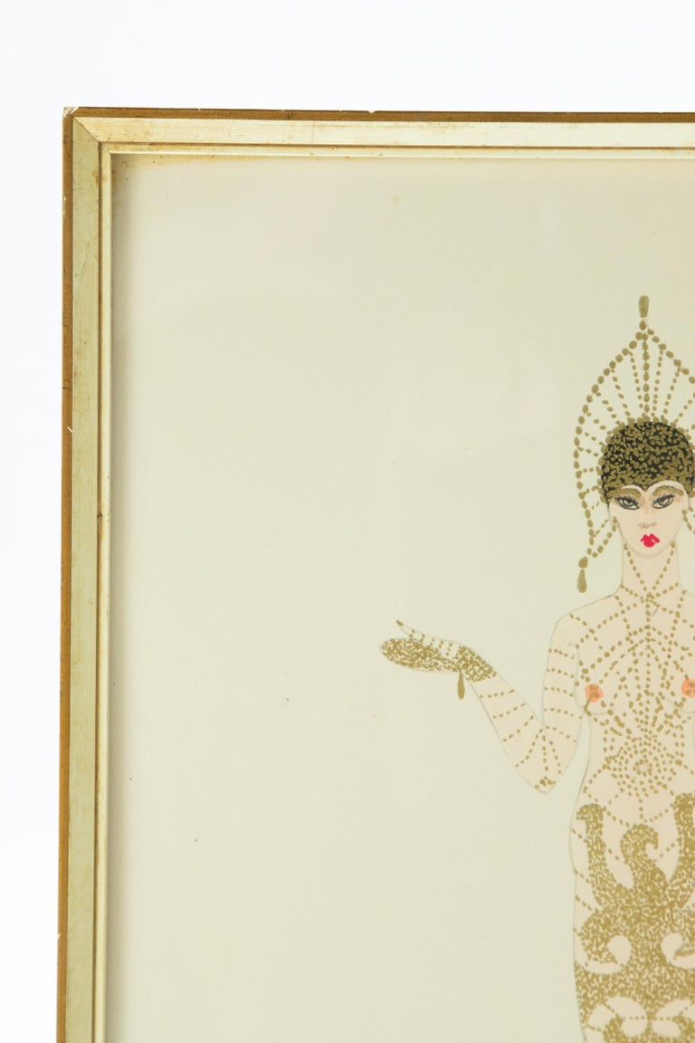Erté Fashion Gouache Illustration For Sale at 1stDibs | erte fashion ...