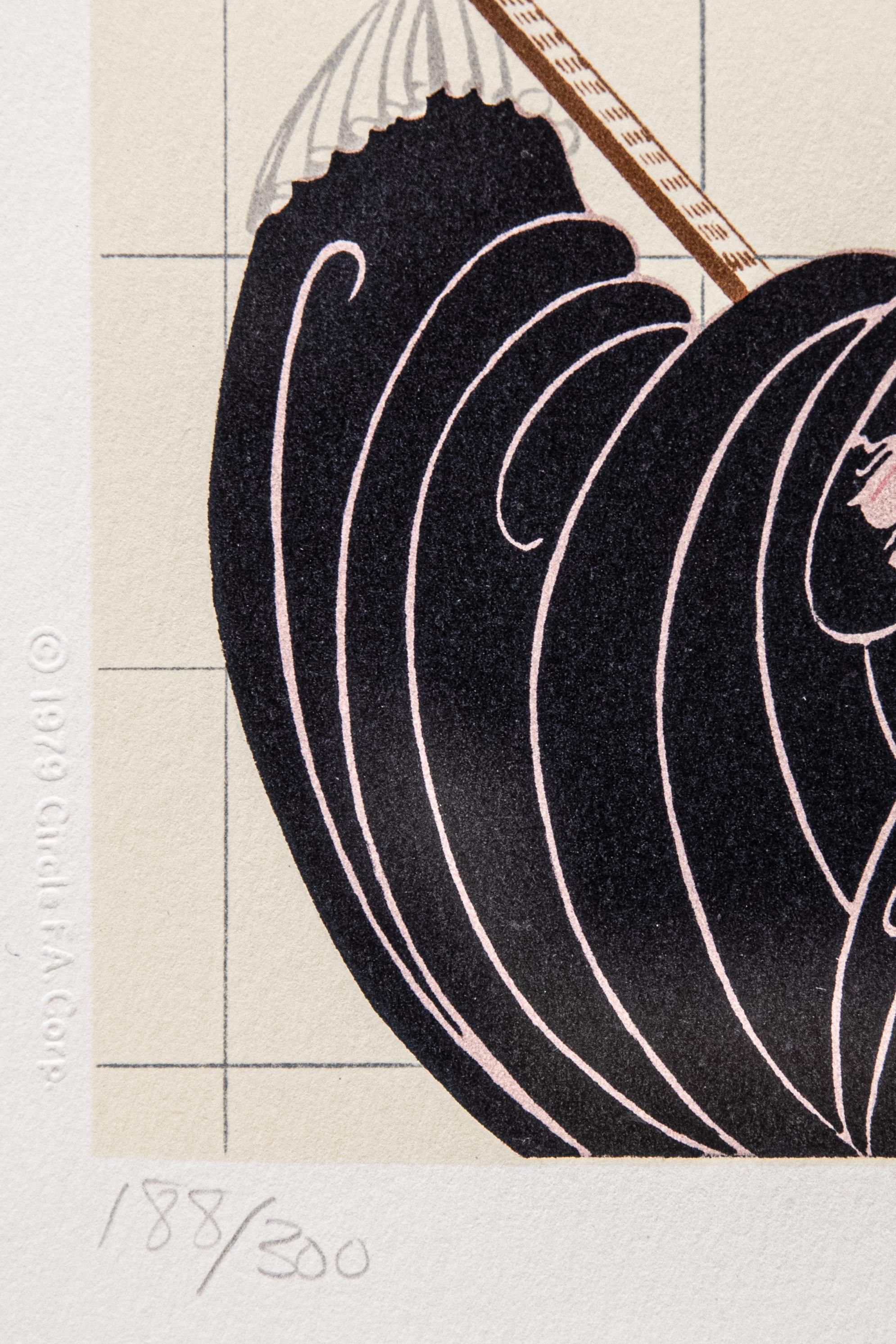 Erté Pencil Signed and Numbered Lithograph "La Serenade" at 1stDibs ...