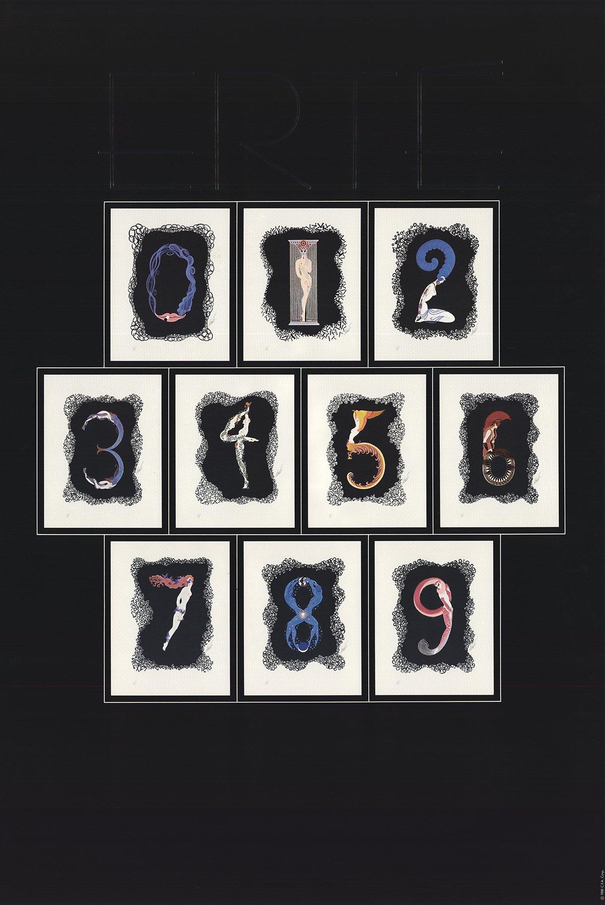 Erté - Erte--Erte's 89th Birthday-30.5" x 23"-Serigraph-1981-Art Deco ...