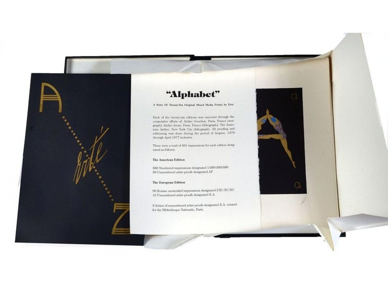 Erté - Alphabet Suite Portfolio For Sale at 1stDibs