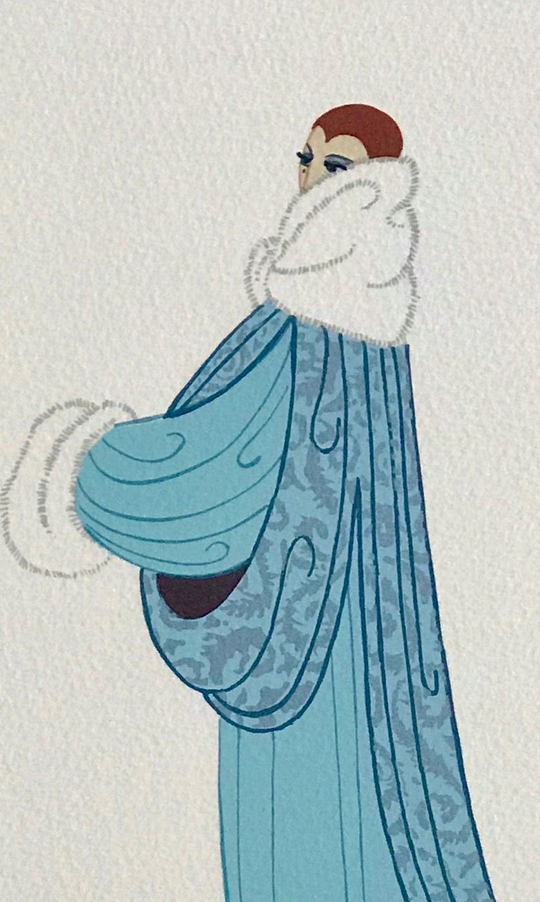Erté - ELEGANCE Signed Lithograph, 1920's Fashion Illustration, Art ...