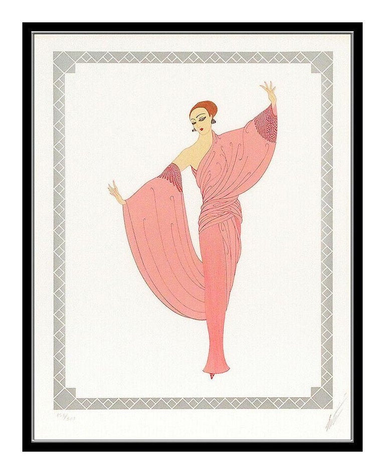 Erté - Erte In The Evening Embossed Serigraph Signed Ballet Costume ...