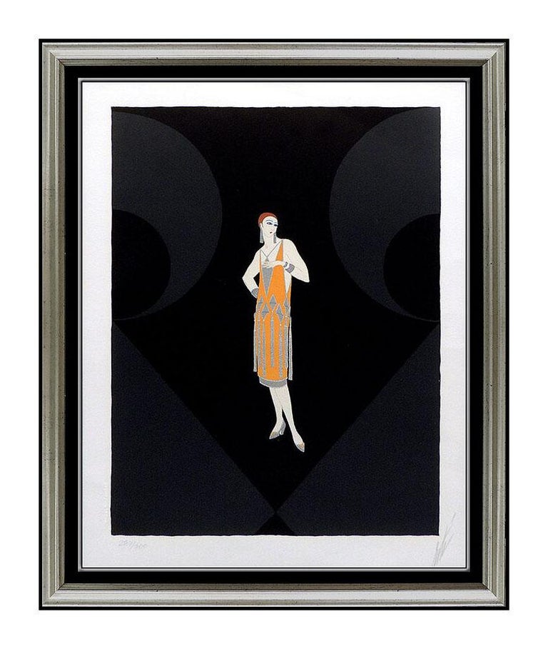 Erté - ERTE Manhattan Mary Color Serigraph Hand Signed Art Deco Costume ...