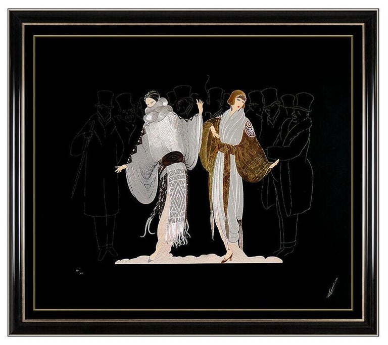 Erté - Erte Opening Night Large Embossed Serigraph Hand Signed Costume ...