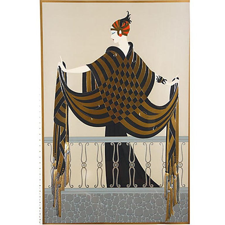 Erté - Erté Serigraph "The Balcony" on Paper 69/300 Signed, Numbered ...