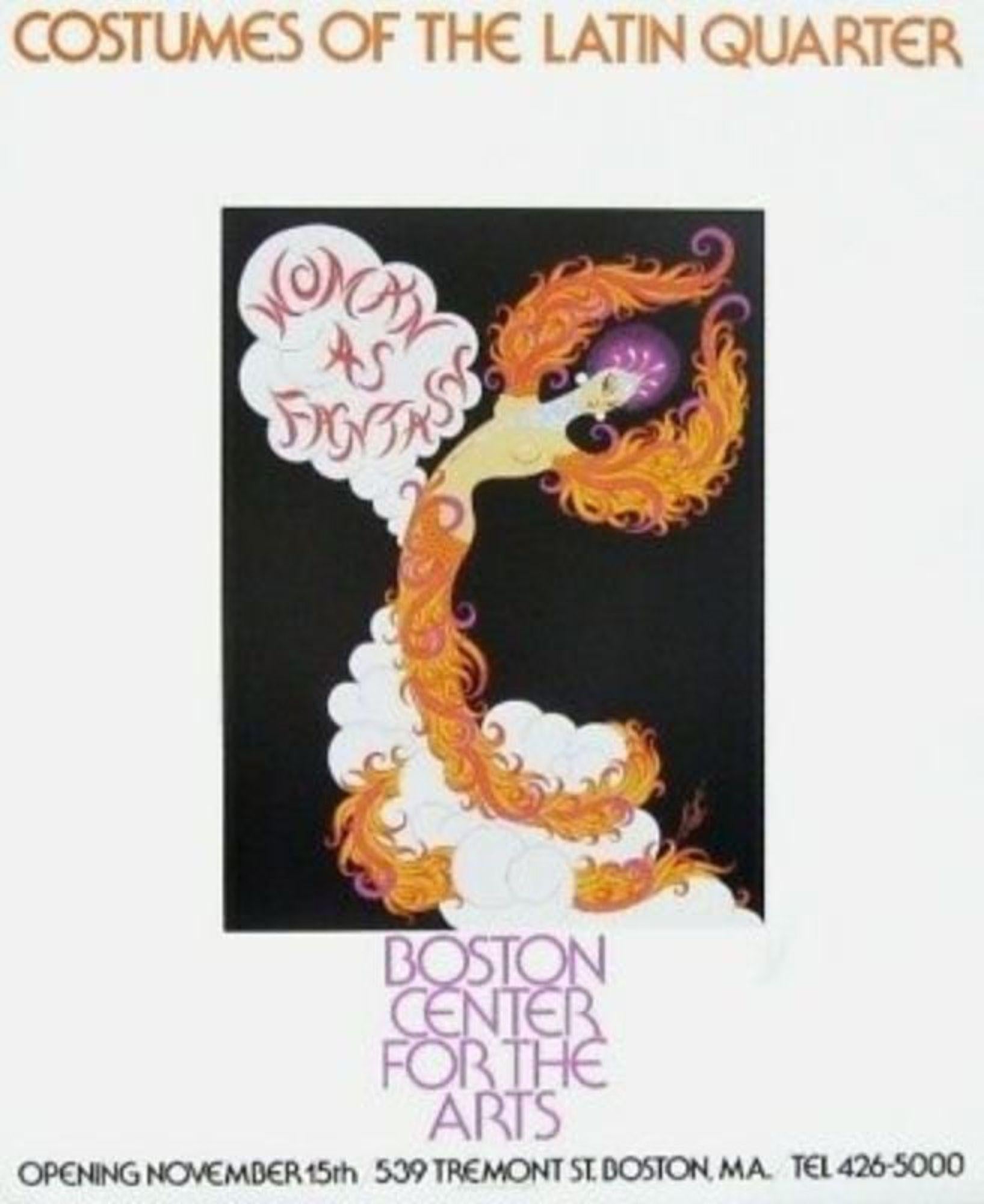 Erté - Summer Breeze, Art Deco Serigraph by Erté For Sale at 1stDibs