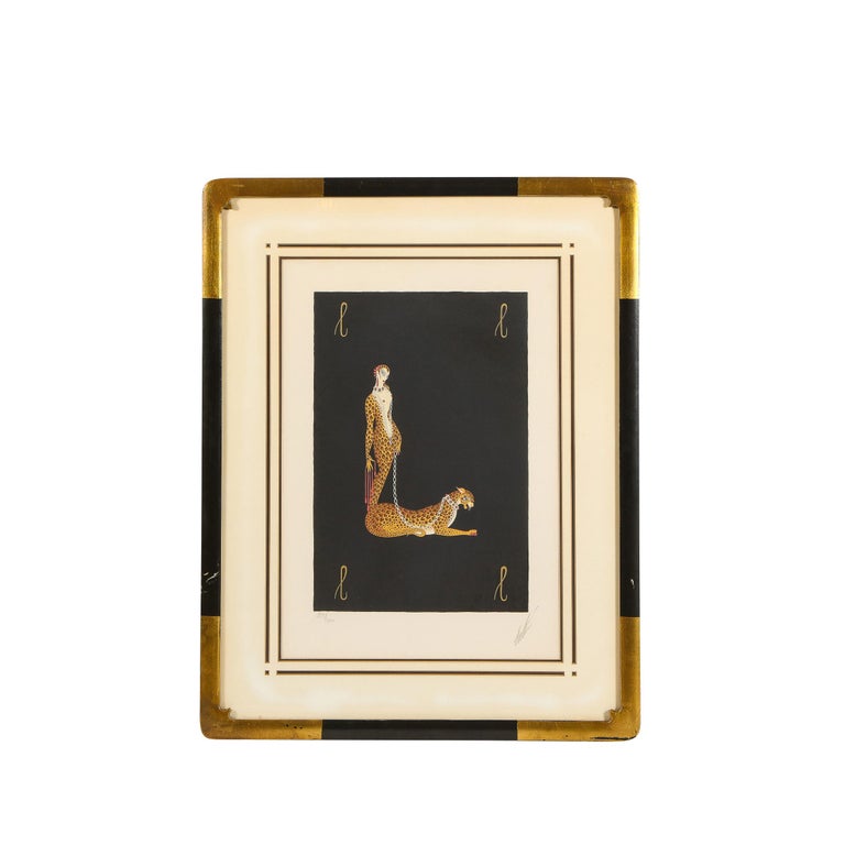 Erté - Letter "L" from Alphabet Suite (Signed Erté) at 1stDibs