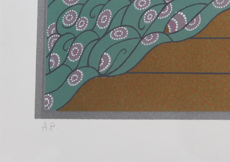 Erté - Melisande at the Theatre, Art Deco Silkscreen by Erte For Sale ...