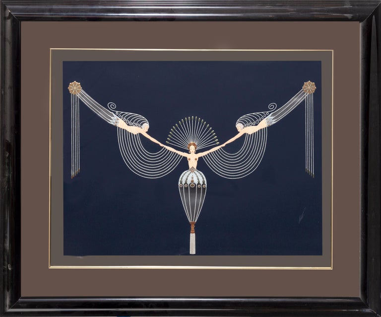 Erté - The Necklace For Sale at 1stDibs