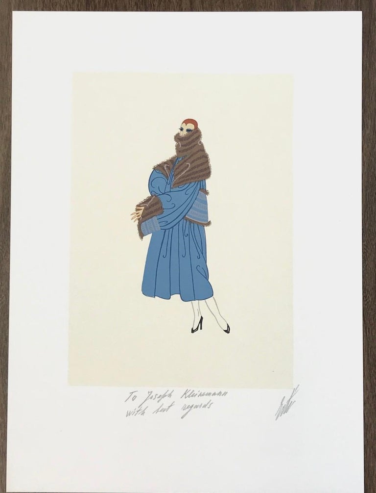 Erté - TRES CHIC Signed Lithograph, 1920's Fashion Illustration Art ...