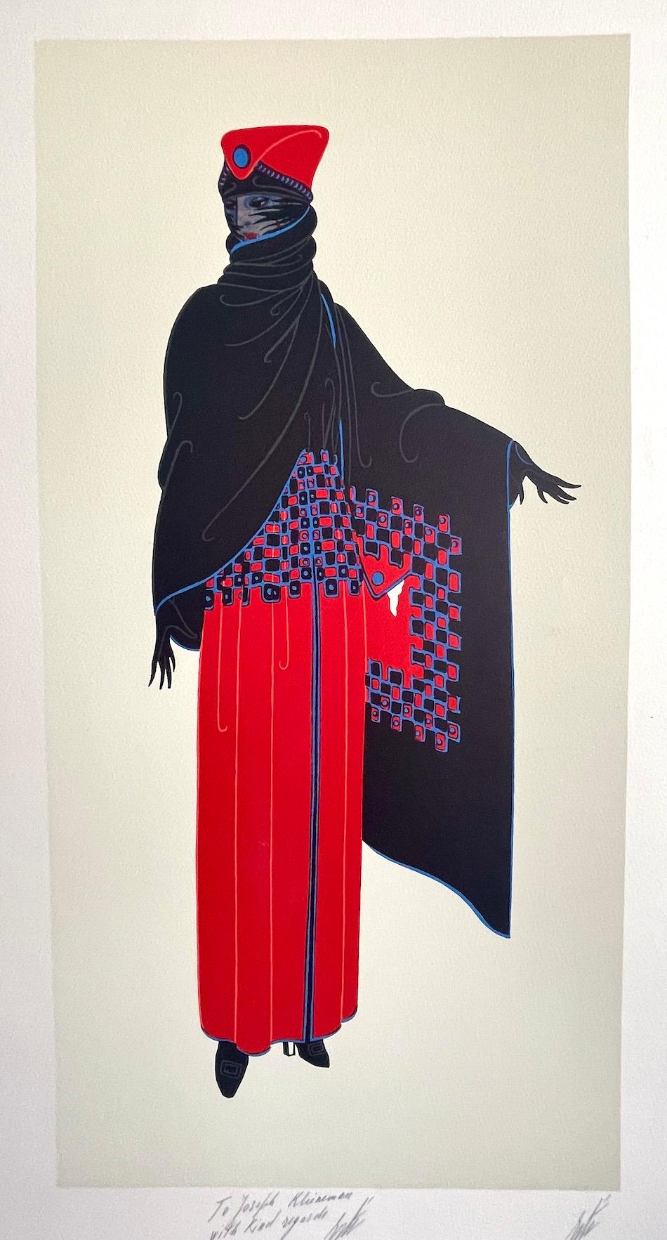 Erté - Erte Original Dress Design Painting Gouache Art Deco Signed ...