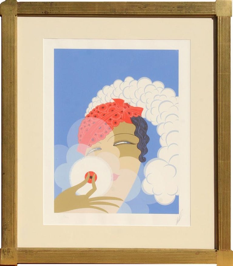Erté - Makeup, Art Deco Serigraph by Erte For Sale at 1stDibs