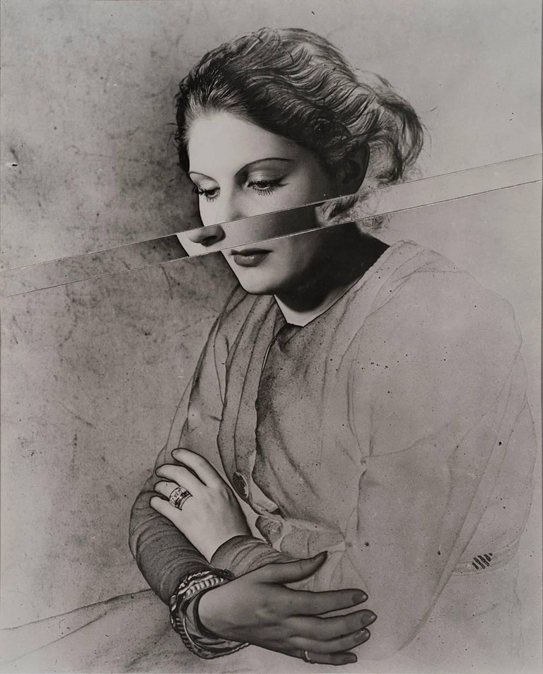 Erwin Blumenfeld - Portrait, Solarised and Cut For Sale at 1stdibs