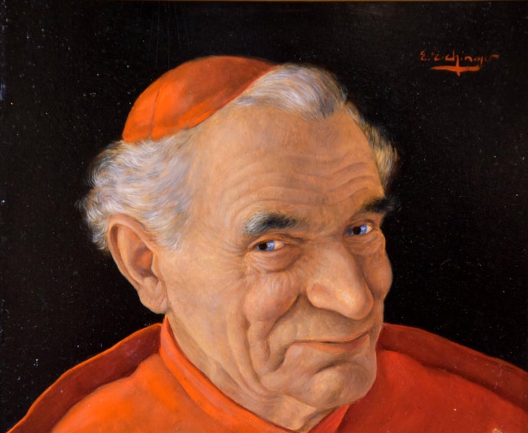 Erwin Eichinger - Oil Painting by Erwin Eichinger "The Cardinal" For ...