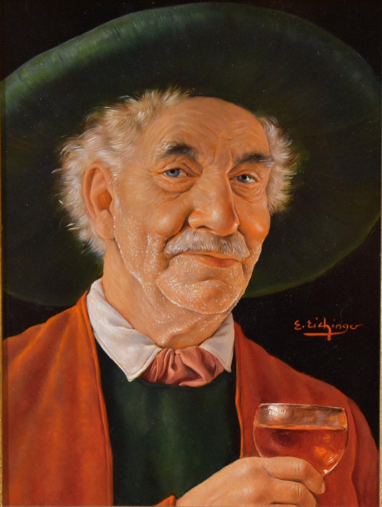 Erwin Eichinger - Oil Painting by Erwin Eichinger "The Old Tyrolean ...